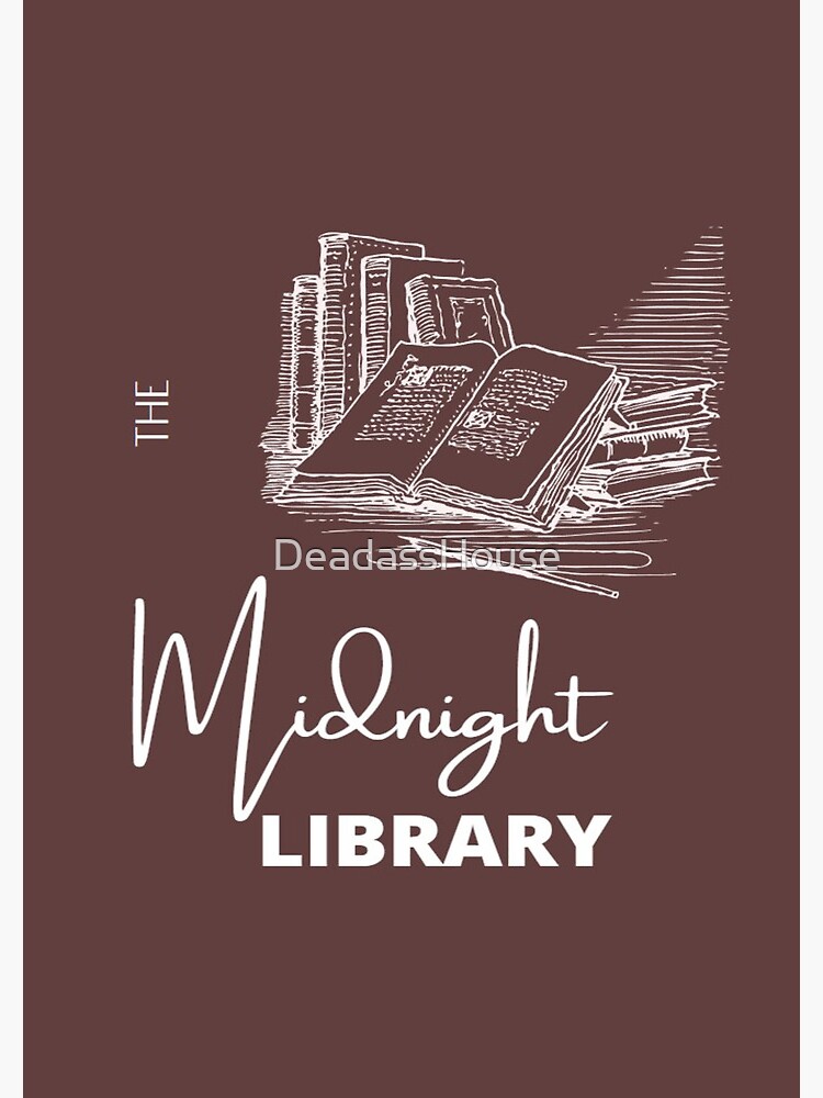 "midnight library logo" Spiral Notebook for Sale by DeadassHouse ...