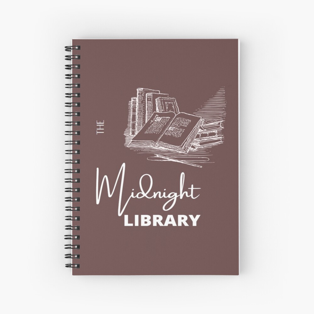 "midnight library logo" Spiral Notebook for Sale by DeadassHouse ...