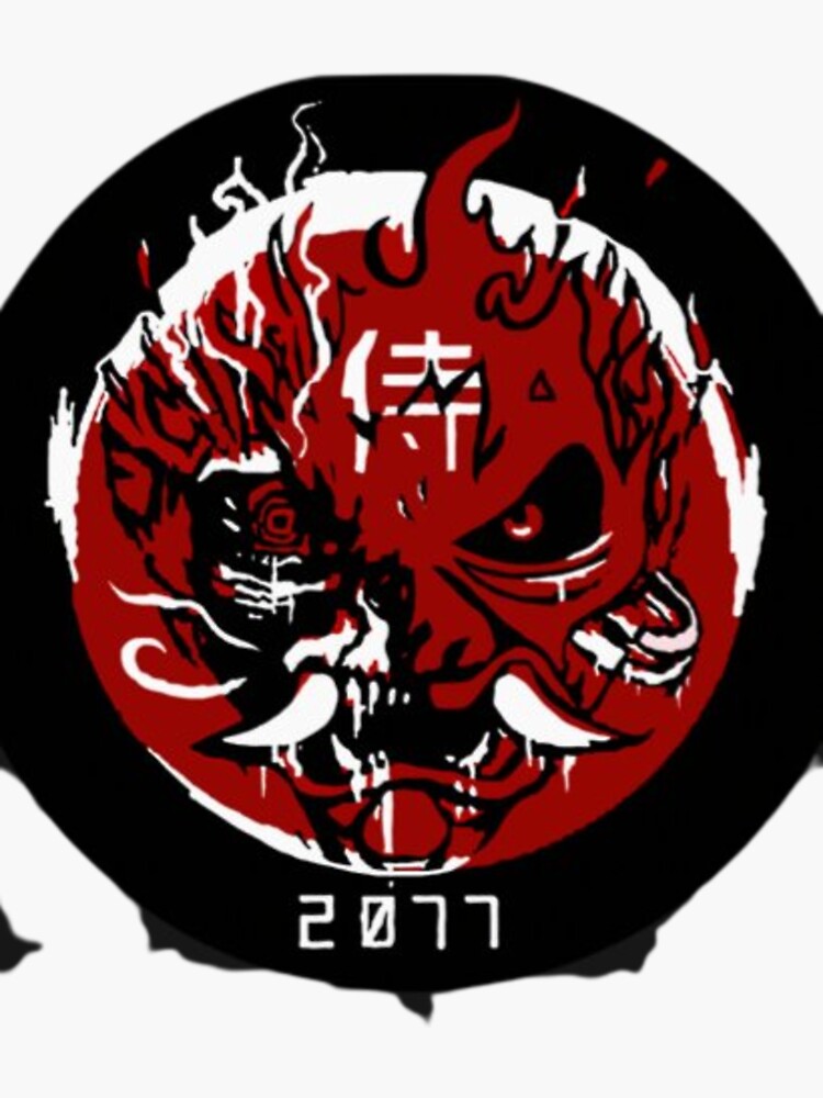 "Japanese Samurai Cyberpunk Clan Logo Vaporwave Urb " Sticker for Sale ...