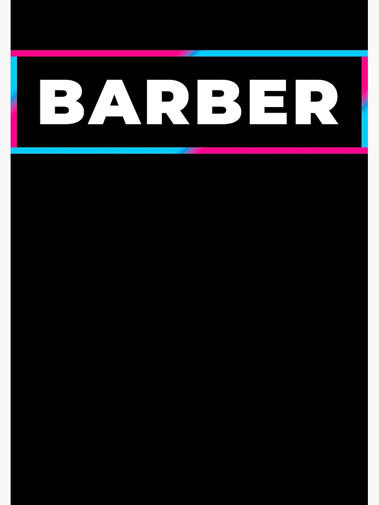 "Barber retro gradient frame" Poster for Sale by SVPOD | Redbubble