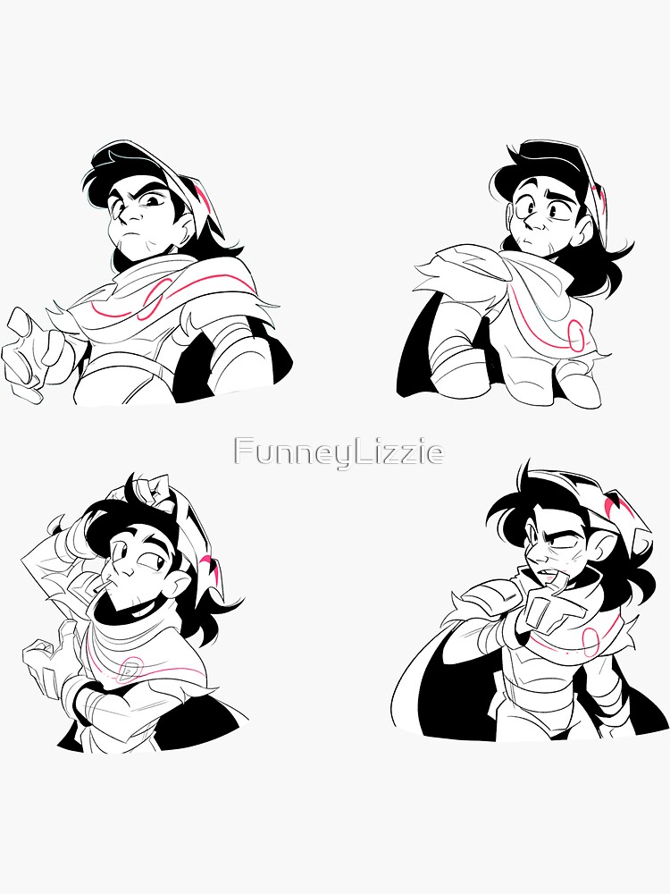 "Casey Jr. Doodle Set 4" Sticker for Sale by FunneyLizzie | Redbubble