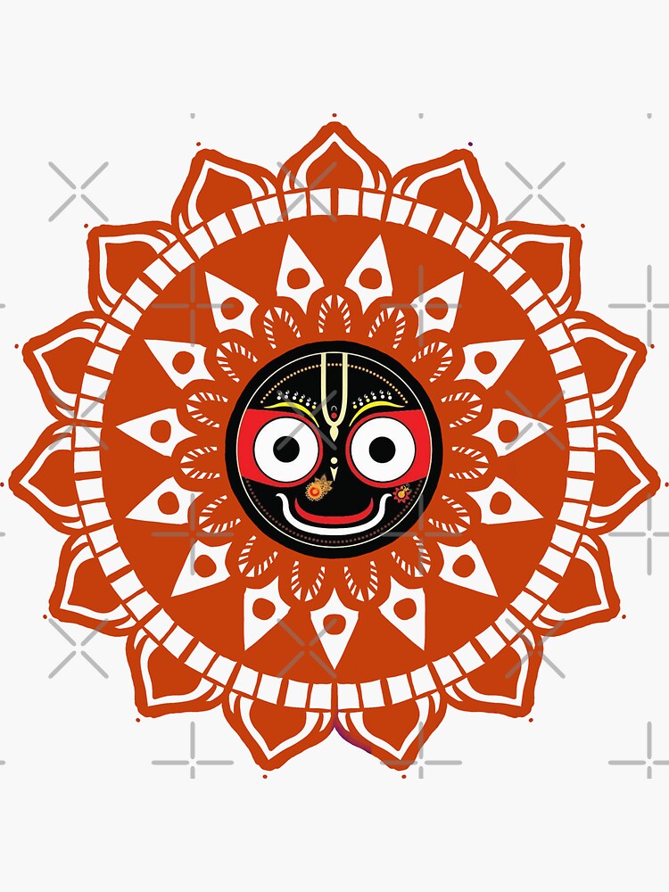 "Jagannath jai Jagannath lord Jagannath " Sticker for Sale by Krishnavi ...