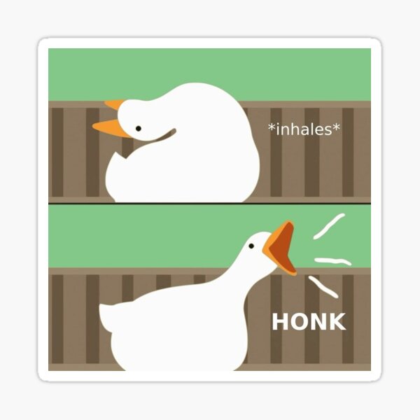 "Mess with the Honk You get the Bonk Sticker - Untitled Goose Game ...