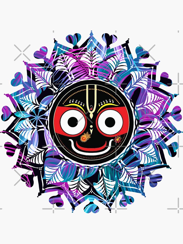 "Jagannath jai Jagannath lord Jagannath " Sticker for Sale by Krishnavi ...