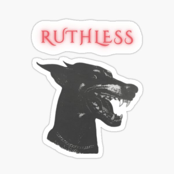 "RUTHLESS DOBERMAN" Sticker for Sale by BenCreativities | Redbubble