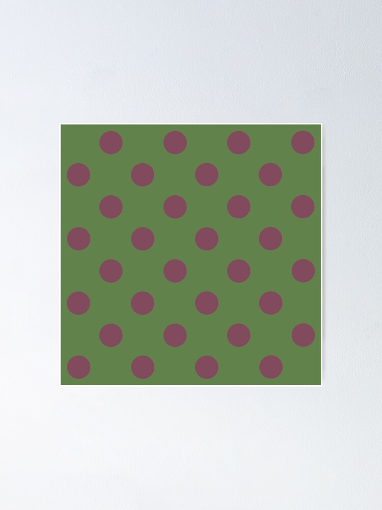 "Olive Green Polka Dot" Poster for Sale by koovox | Redbubble
