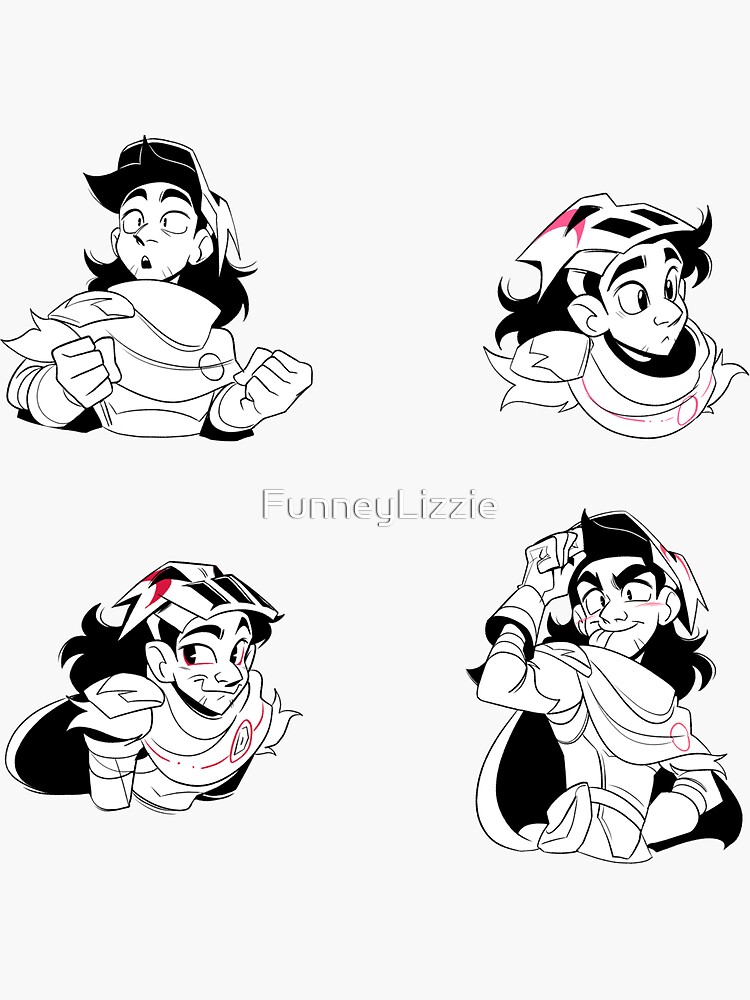 "Casey Jr Doodle Set 1" Sticker for Sale by FunneyLizzie | Redbubble
