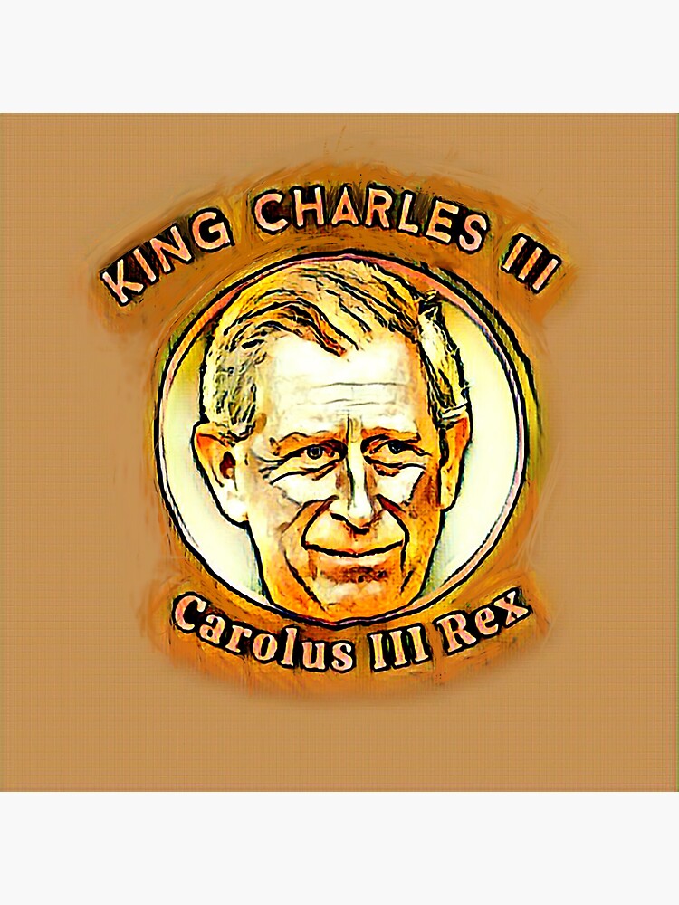 "King Charles III, Latin title "Carolus III Rex" (15)" Sticker for Sale ...