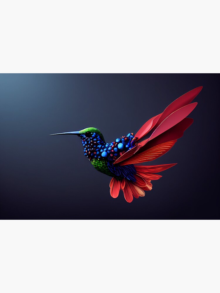 "Hummingbird in flight side view " Sticker for Sale by pnywest | Redbubble