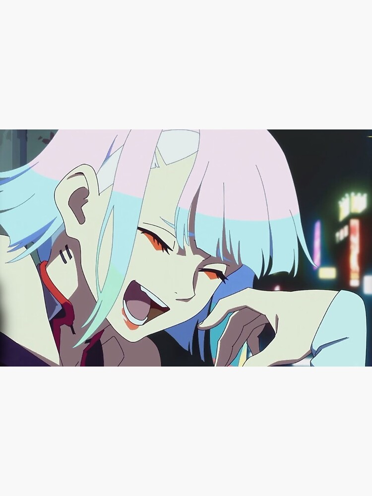 "Lucy Laughing Sticker Cyberpunk: Edgerunners Anime" Sticker for Sale ...