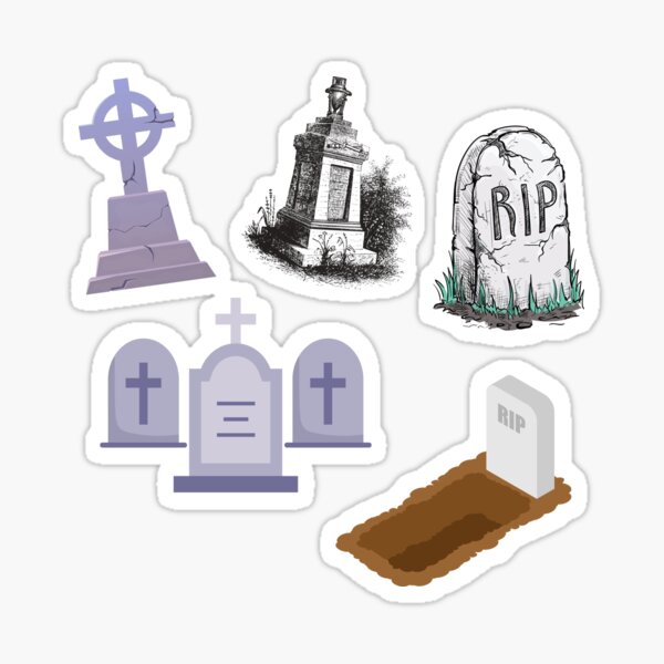"5 Spooky Gravestone Design Pack| Create Your Own Halloween Graveyard ...