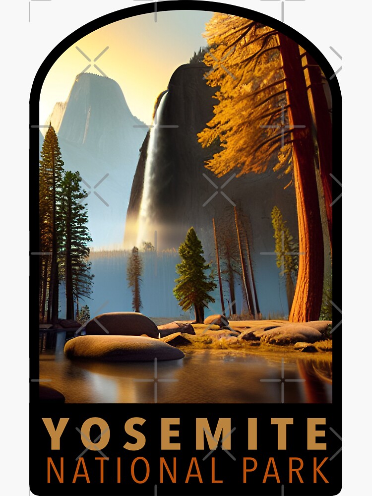 "Yosemite" Sticker for Sale by CattlettArt | Redbubble