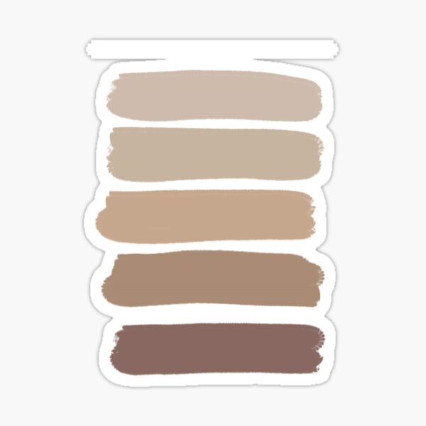 "brown colour palette" Sticker for Sale by marudork | Redbubble
