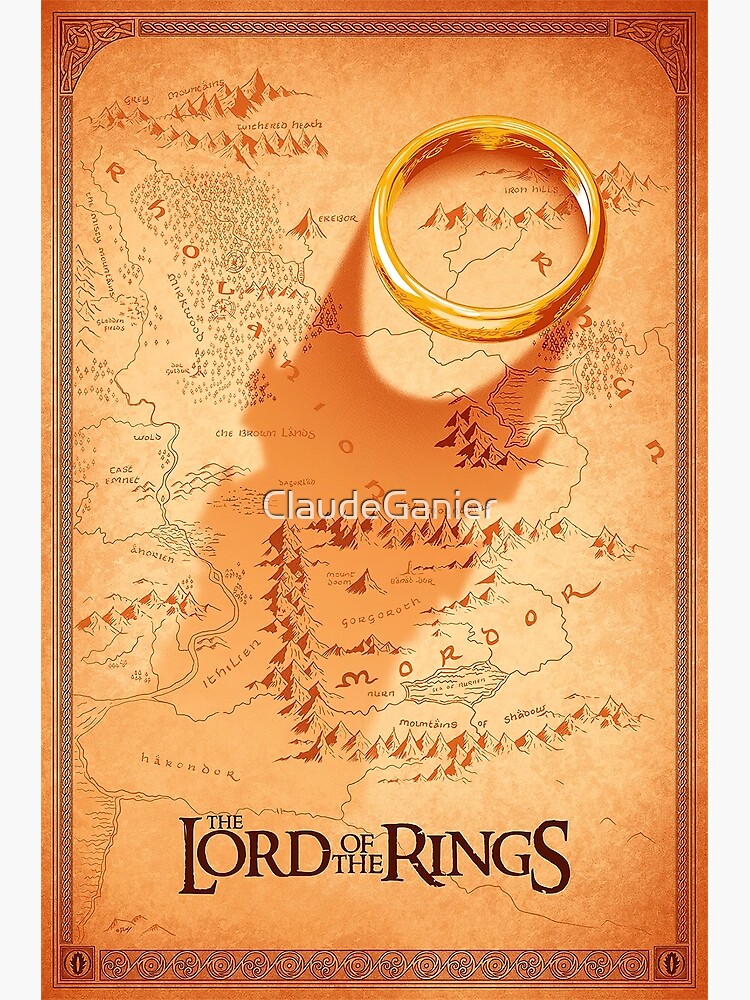"Map Of Ring" Poster for Sale by ClaudeGanier | Redbubble