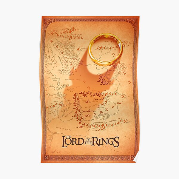 "Map Of Ring" Poster for Sale by ClaudeGanier | Redbubble
