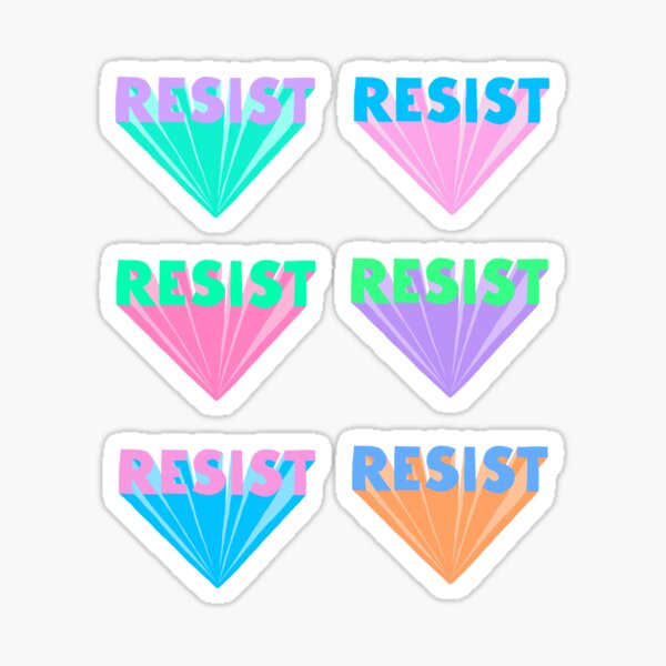 "Resist Sticker Sheet!" Sticker for Sale by MetalDoggy | Redbubble