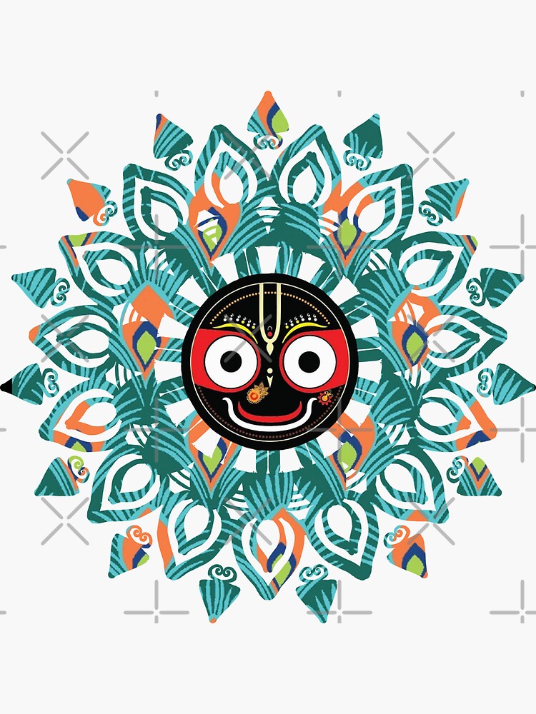 "Jagannath jai Jagannath lord Jagannath " Sticker for Sale by Krishnavi ...