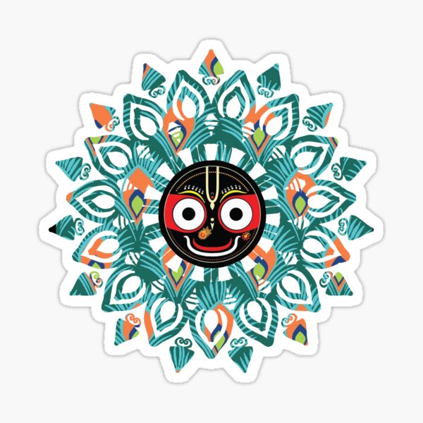 "Jagannath jai Jagannath lord Jagannath " Sticker for Sale by Krishnavi ...
