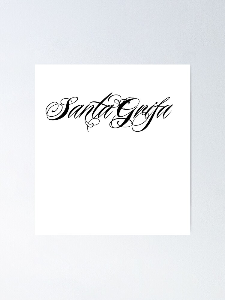 "santa grifa merch logo" Poster for Sale by MasterCoShop | Redbubble