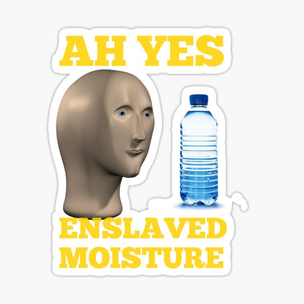 "Ah Yes Enslaved Moisture Dank Meme Sticker , Vinyl Surreal Meme Die ...