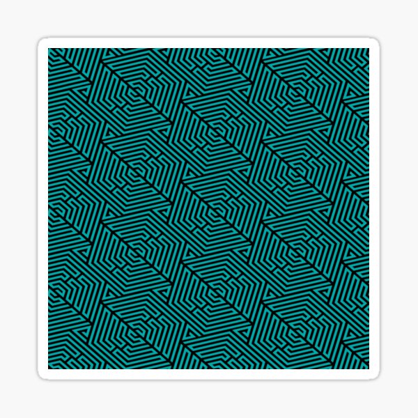 "Hexagon Seamless Background - Blue and Black " Sticker for Sale by ...