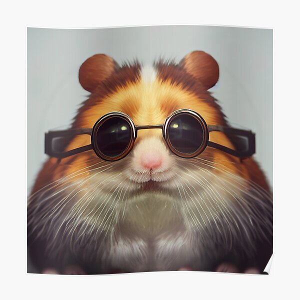 "Cute Hamster" Poster for Sale by AICustomArt | Redbubble