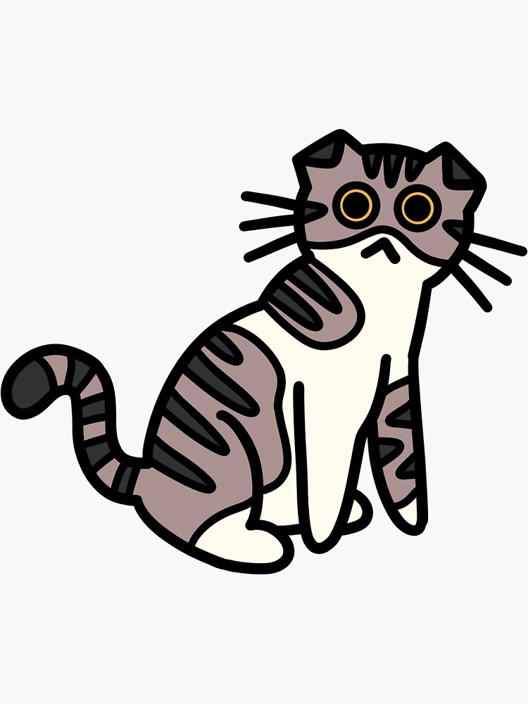"King Julien the Cat SillyKittyStickers" Sticker for Sale by ...