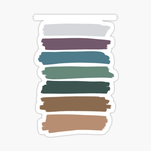 "colour palette" Sticker for Sale by marudork | Redbubble