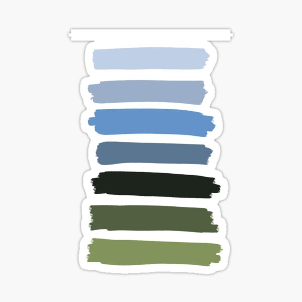 "colour palette" Sticker for Sale by marudork | Redbubble