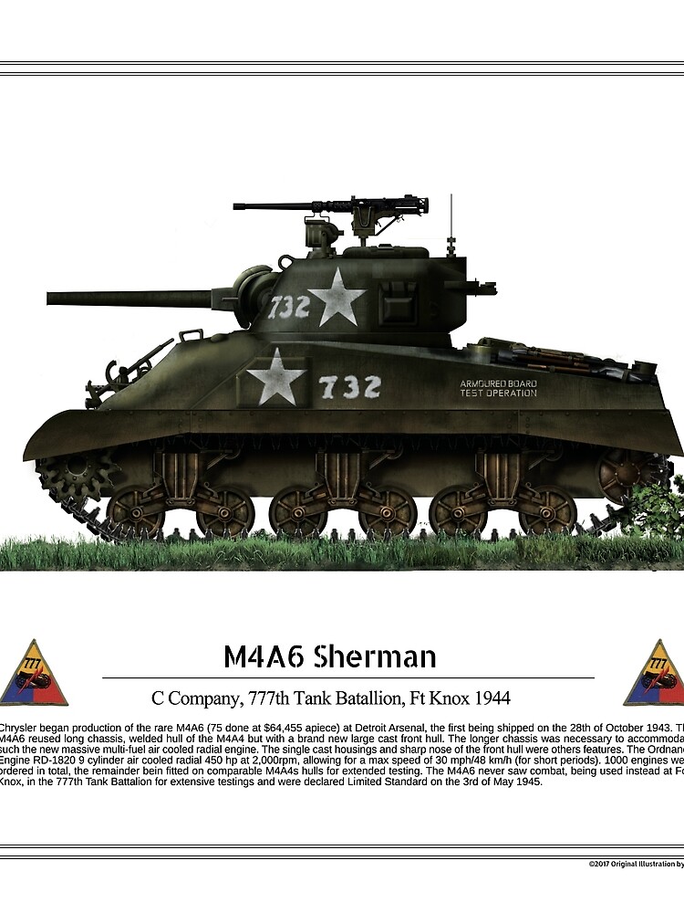 "Sherman M4A6" Graphic T-Shirt for Sale by TheCollectioner | Redbubble