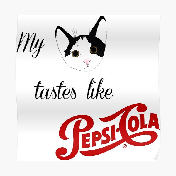 "Cat-Cola" Poster by isabelroxas | Redbubble