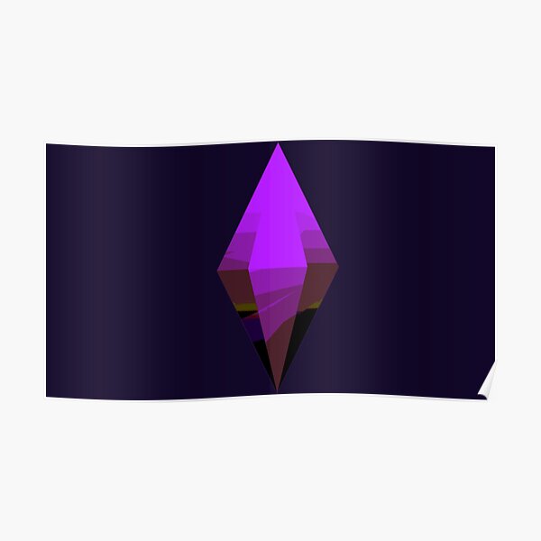 "PS1 Style Plumbob Purple" Poster for Sale by HejEnigma | Redbubble