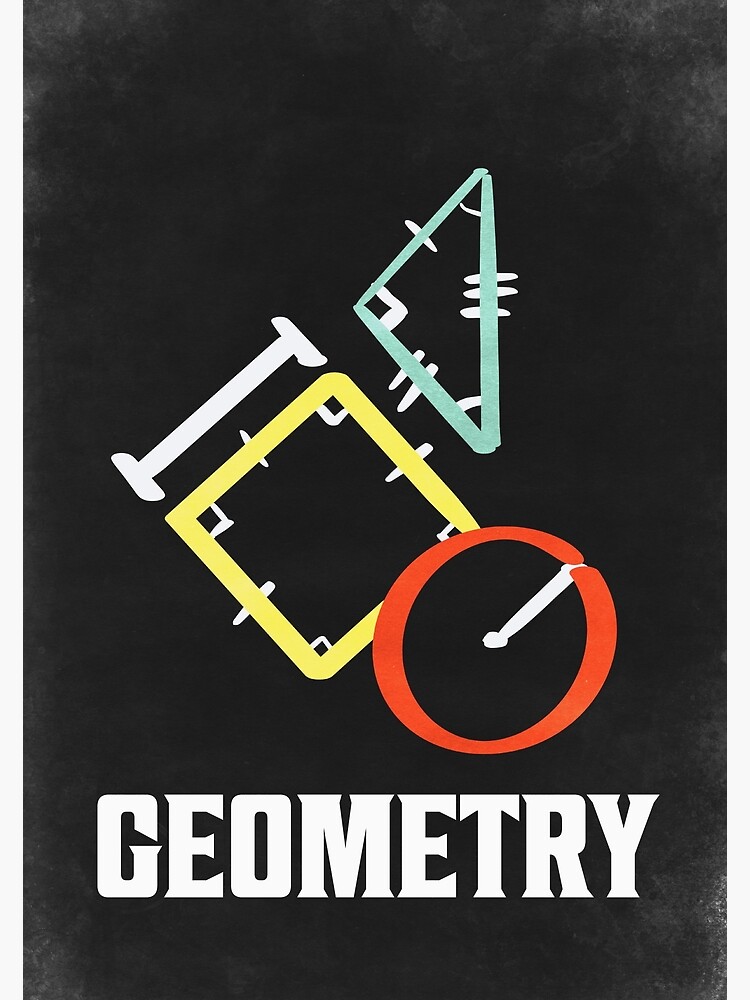 "Vintage Education Geometry Poster" Poster for Sale by DrawnToDoodles ...