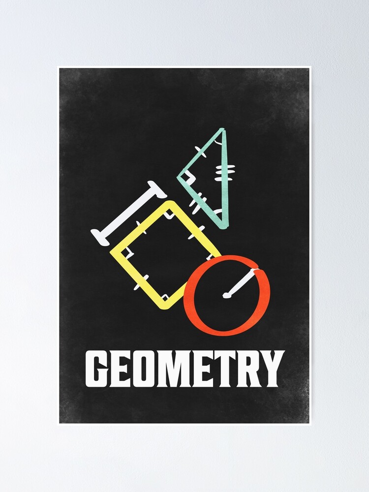 "Vintage Education Geometry Poster" Poster for Sale by DrawnToDoodles ...