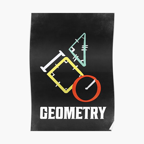 "Vintage Education Geometry Poster" Poster for Sale by DrawnToDoodles ...