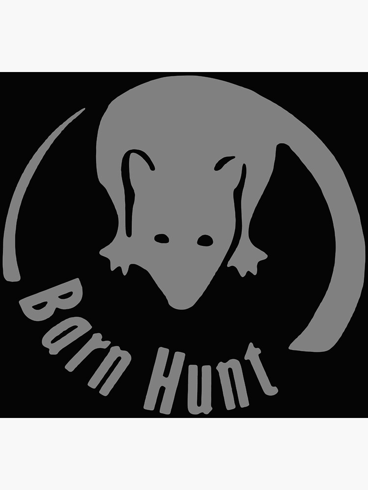"BARN HUNT" Poster for Sale by charliefur | Redbubble