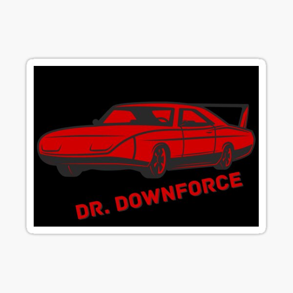 "DR. DOWNFORCE" Sticker for Sale by WillettsDesignz | Redbubble