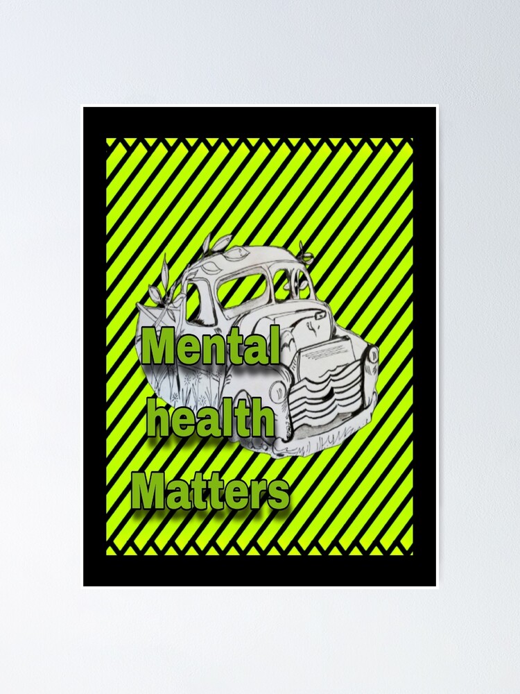 "Rusty old ute. Mental health matters. My drawing." Poster for Sale by ...