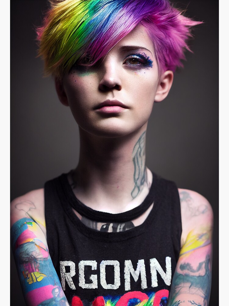 "Cute alternative girl" Sticker for Sale by johangk | Redbubble