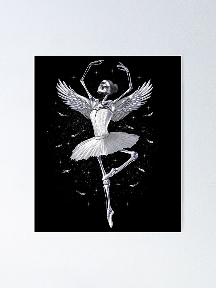 "Skeleton Ballet Dancer" Poster for Sale by underheaven | Redbubble
