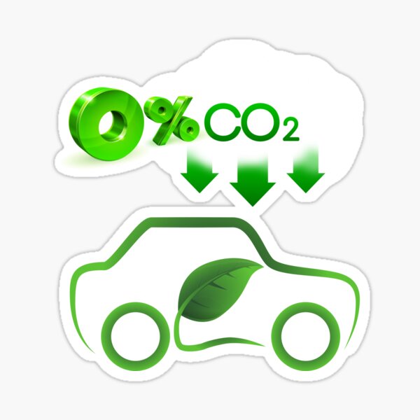 "zero emission" Sticker for Sale by ArtistLibrary | Redbubble