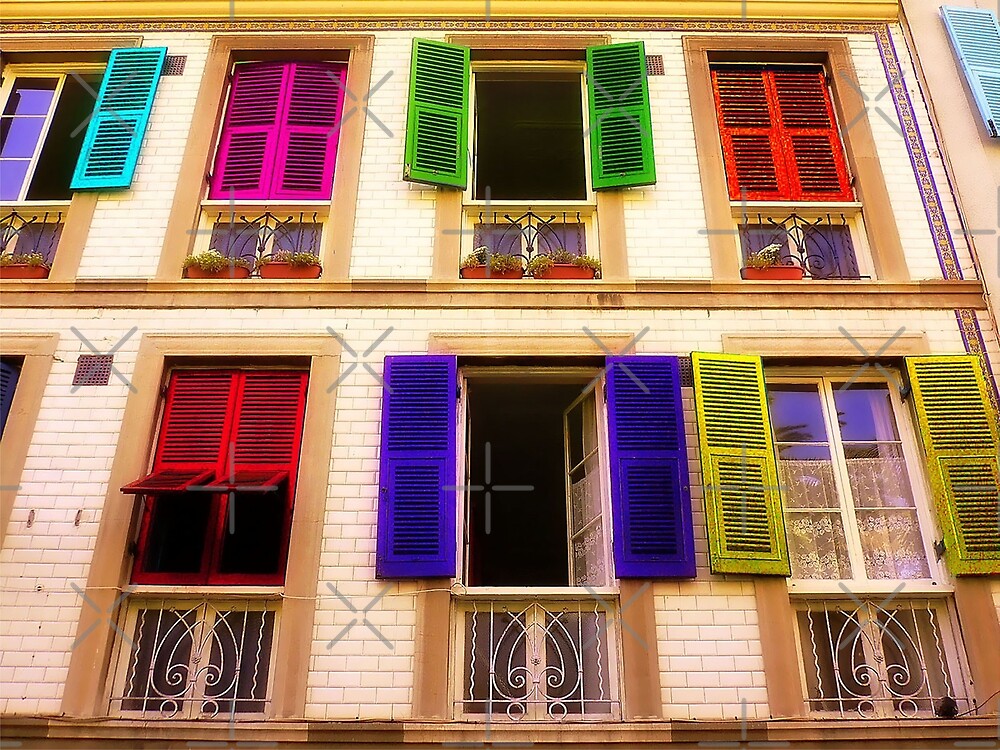 "Colourful Windows" by EvaMarIza | Redbubble