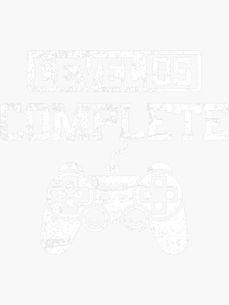 "Level 5 Complete Vintage Celebrate 5th Wedding" Sticker for Sale by ...