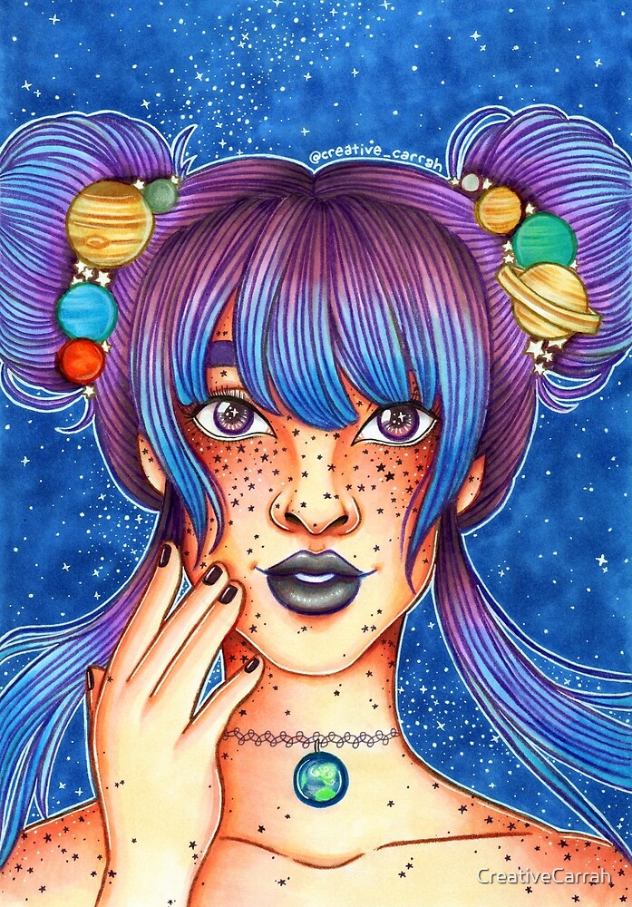 "Galaxy Goddess" by CreativeCarrah | Redbubble