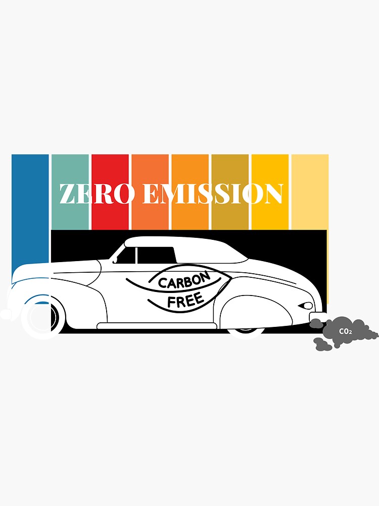" zero emission" Sticker for Sale by ArtistLibrary | Redbubble