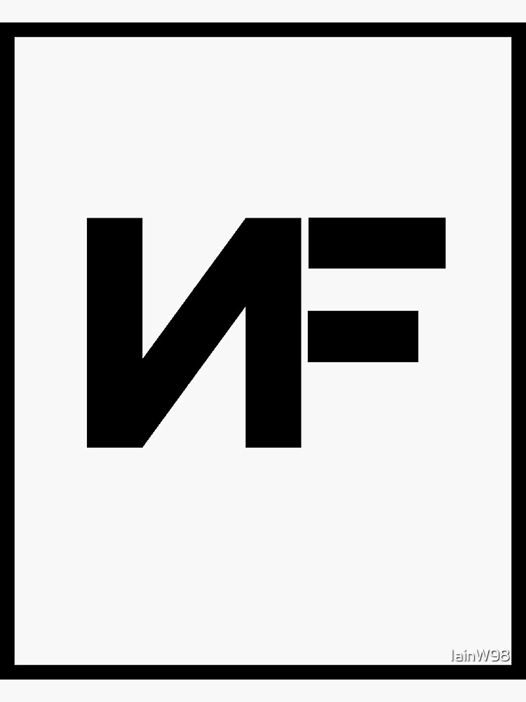 "NF American Rapper Logo" Sticker for Sale by IainW98 | Redbubble
