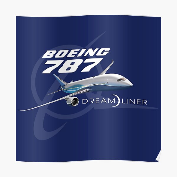 "BOEING 787 Dreamliner" Poster for Sale by Joel-Designs | Redbubble