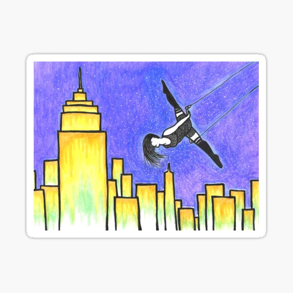 "Splits In The City" Sticker for Sale by AmyDetRiotGirl | Redbubble