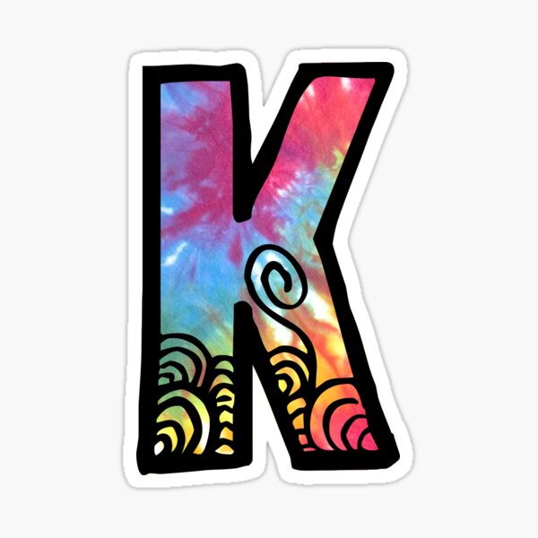 "K" Sticker for Sale by mgstein | Redbubble