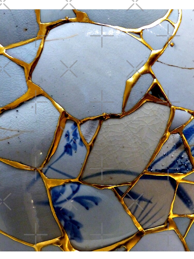 "Kintsugi" T-shirt for Sale by delfmeunier | Redbubble | kintsugi ...